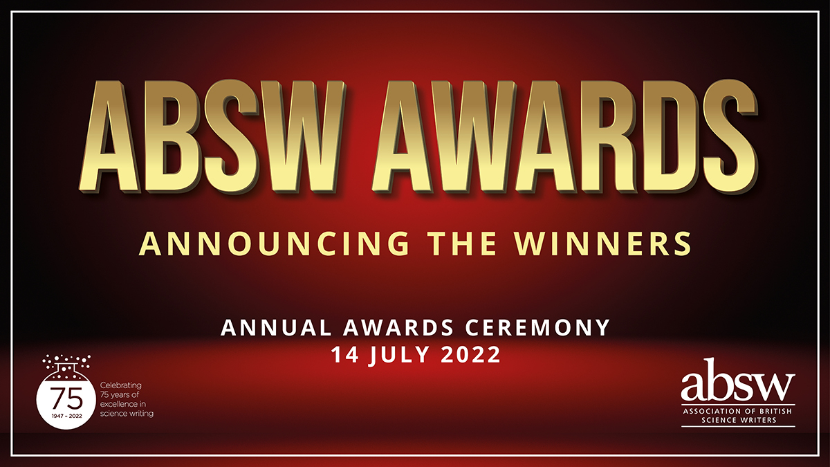 Watch the ABSW Awards Ceremony | Association of British Science Writers