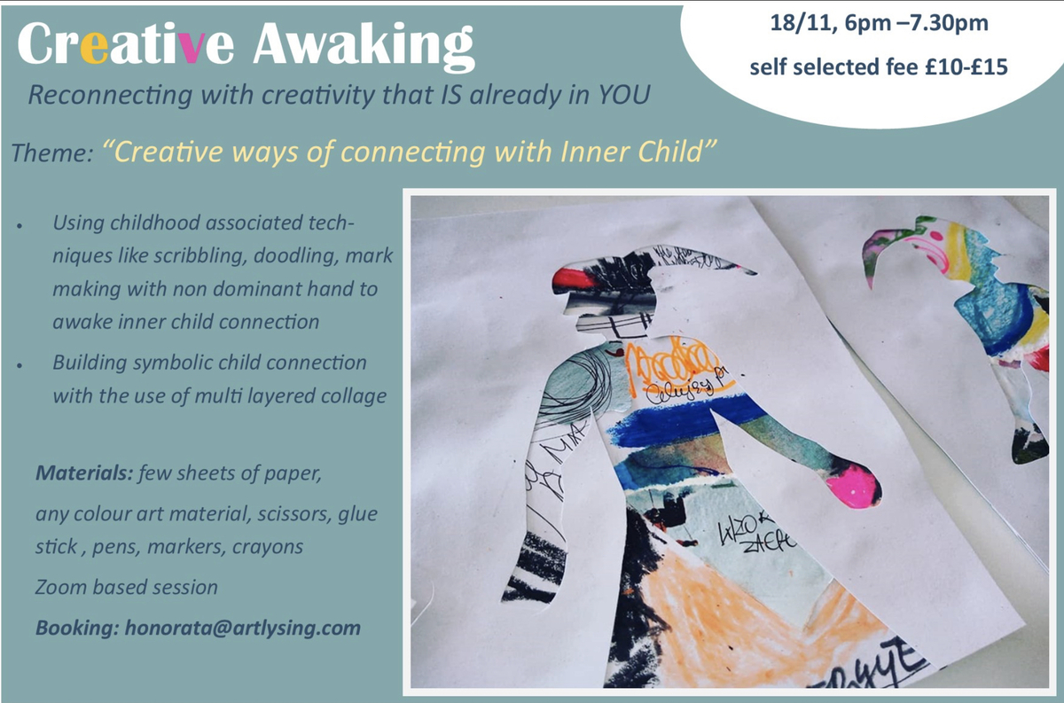 Creative Ways of Connecting With Your Inner Child - workshop ...