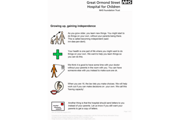 Growing up, gaining independence (easy read) | Easy Health