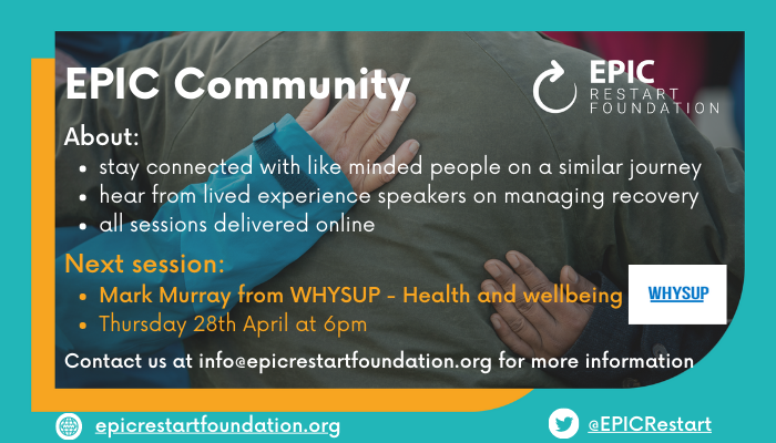 EPIC Community Session - Health and Wellbeing | EPIC Restart Foundation
