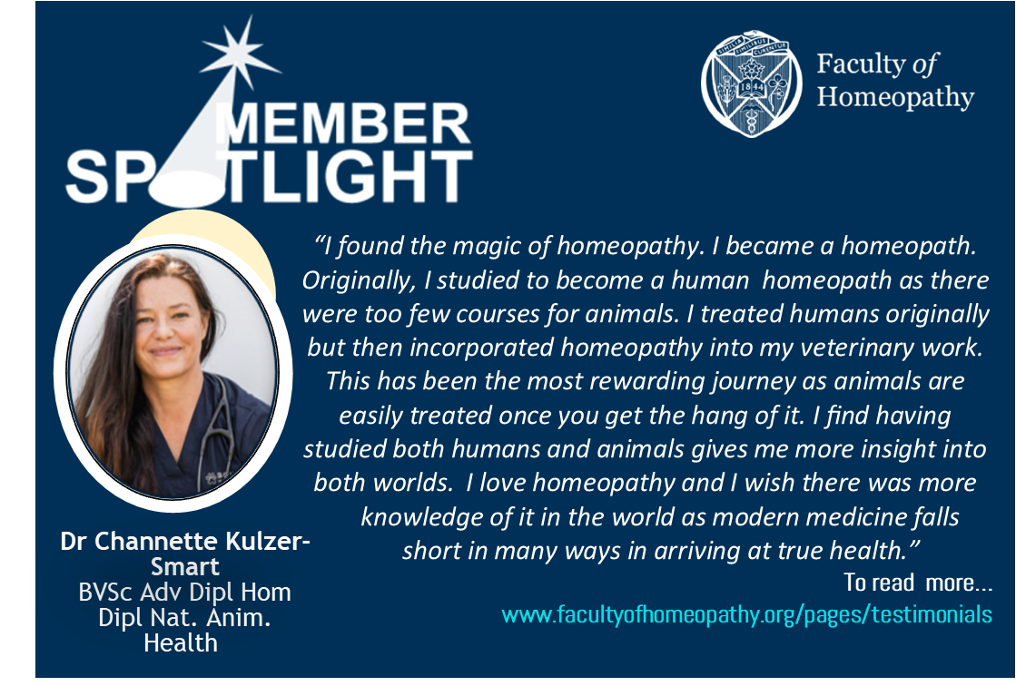 Dr Channette Kulzer-Smart | Faculty of Homeopathy