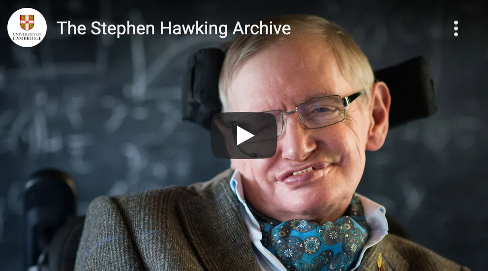 Stephen Hawking's archive saved for the nation | Friends of the ...
