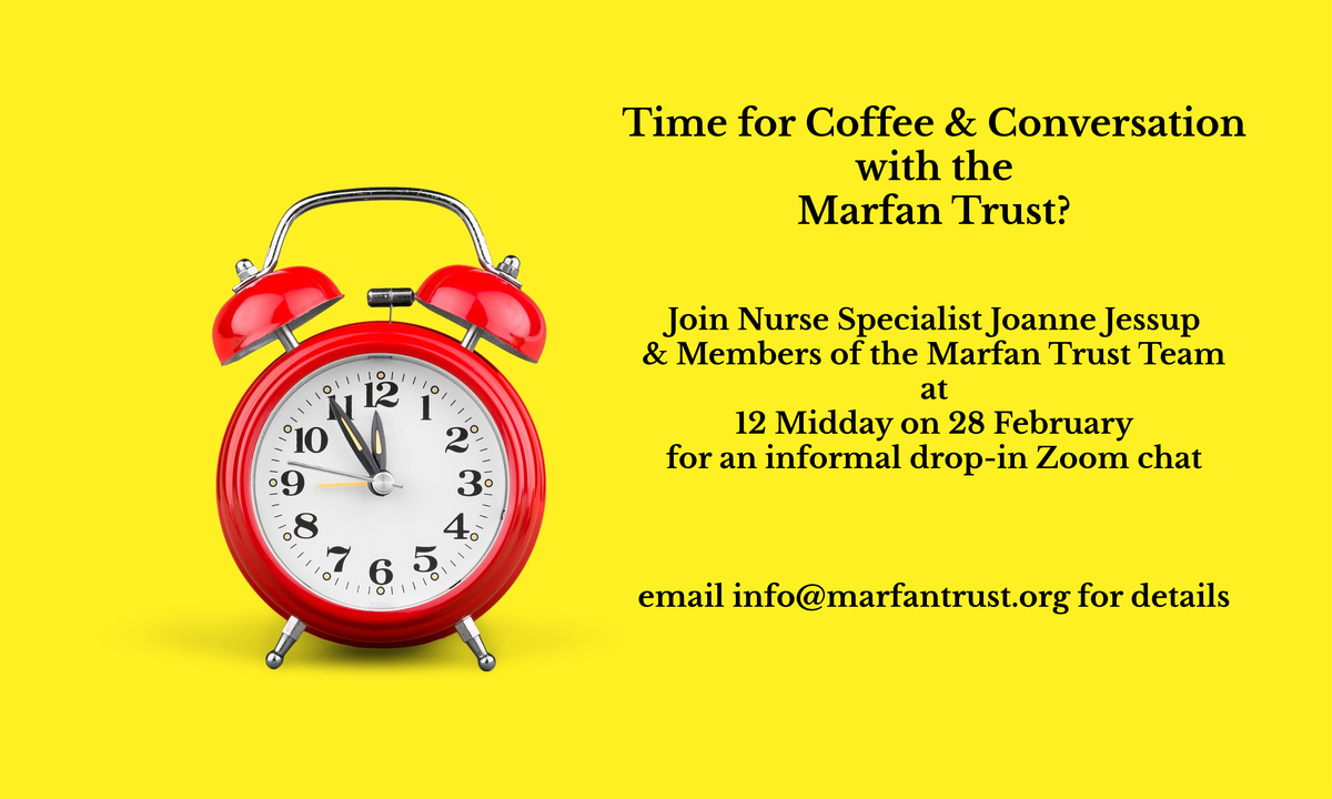 A Lunchtime Drop-In Session with the Marfan Trust | Marfan Trust