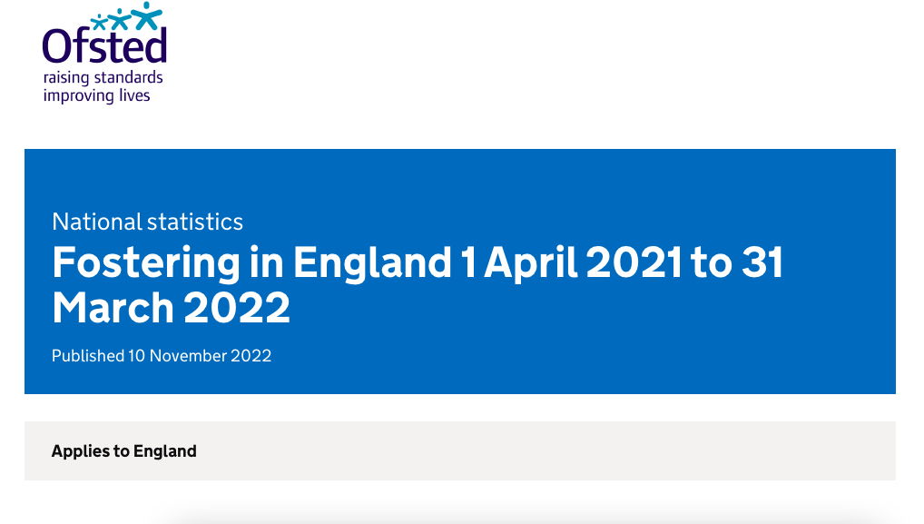 Fostering in England - Ofsted data, a media snapshot | Nationwide ...