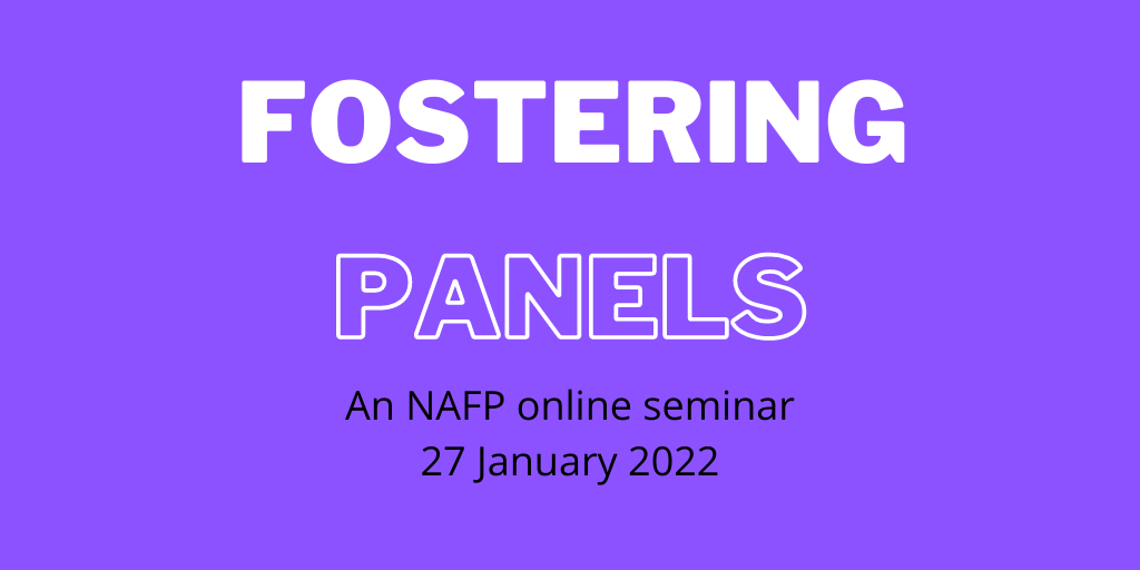 To virtual and beyond, developing best practice in fostering panels ...
