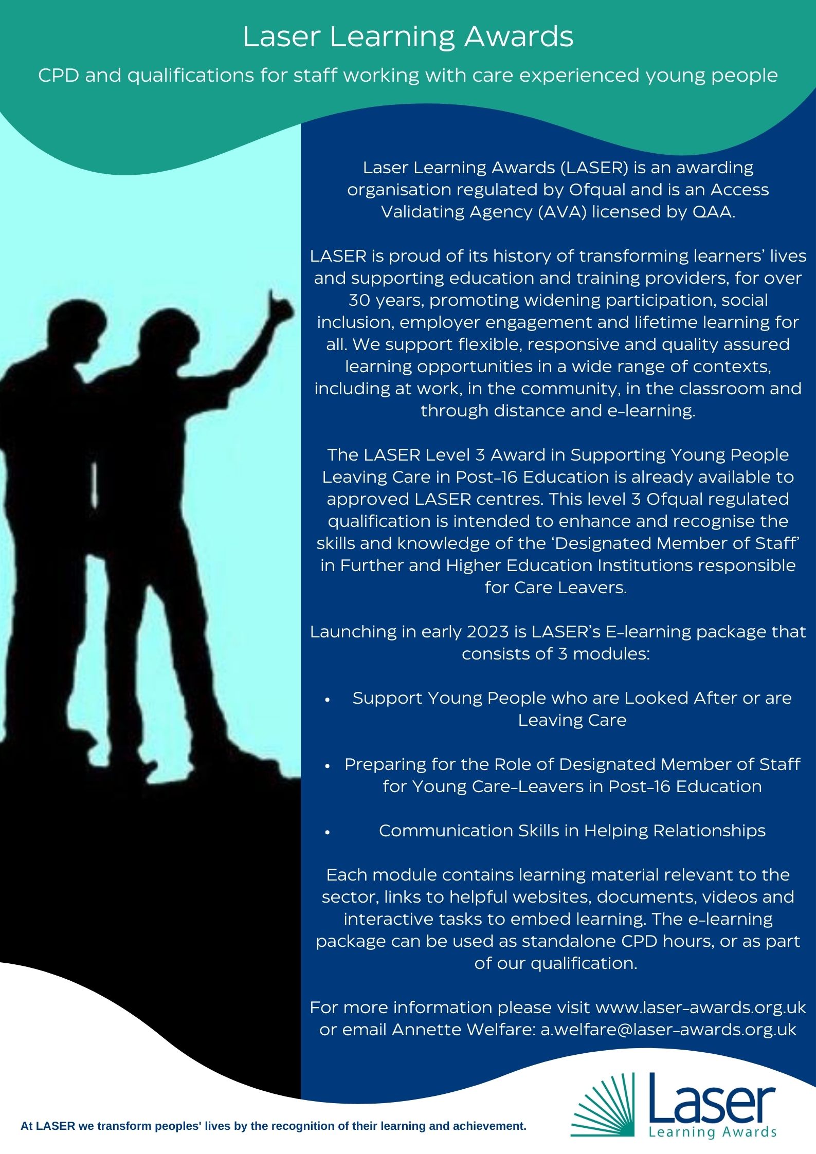 Laser Learning Awards | National Network for the Education of Care Leavers