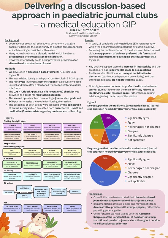 A discussion approach in paediatric journal clubs | Paediatric ...